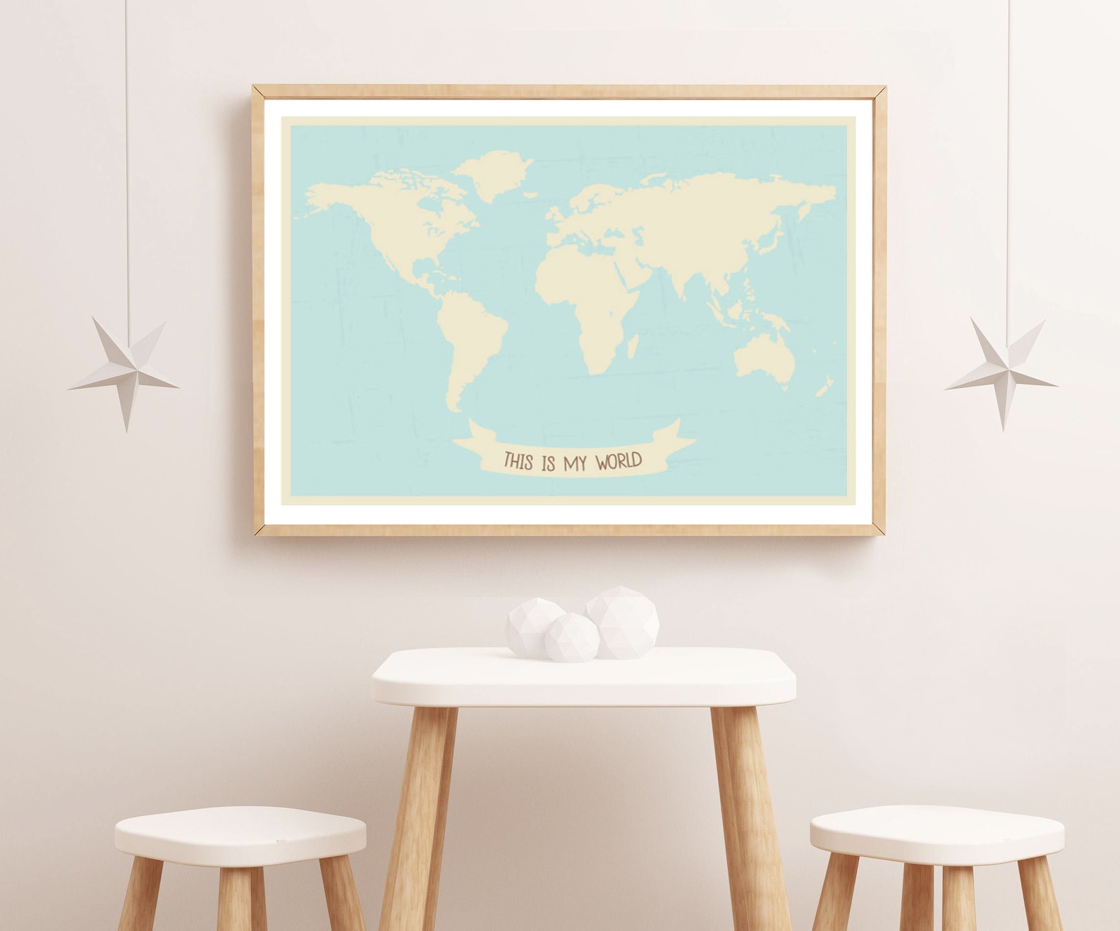 World Map Poster Print This is My World Map Print Nursery | Etsy