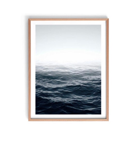 Ocean Photography Print Blue Sea Print Blue Ocean Print | Etsy