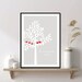 Personalized Love Print Love Tree Print Custom Love Birds - Etsy