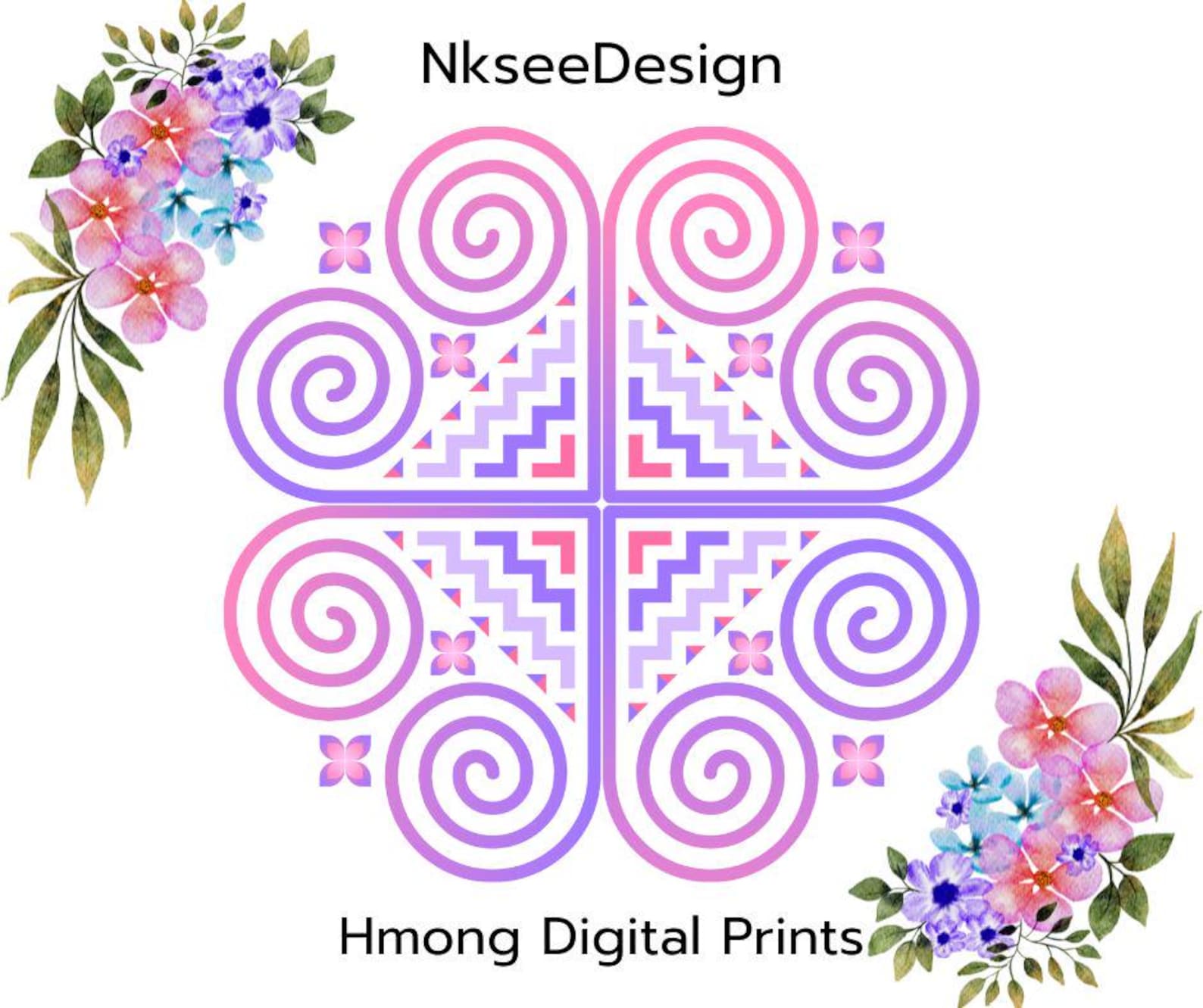 Hmong Pattern Design: Ethnic PNG, EPS, JPG (digital Download) - Etsy
