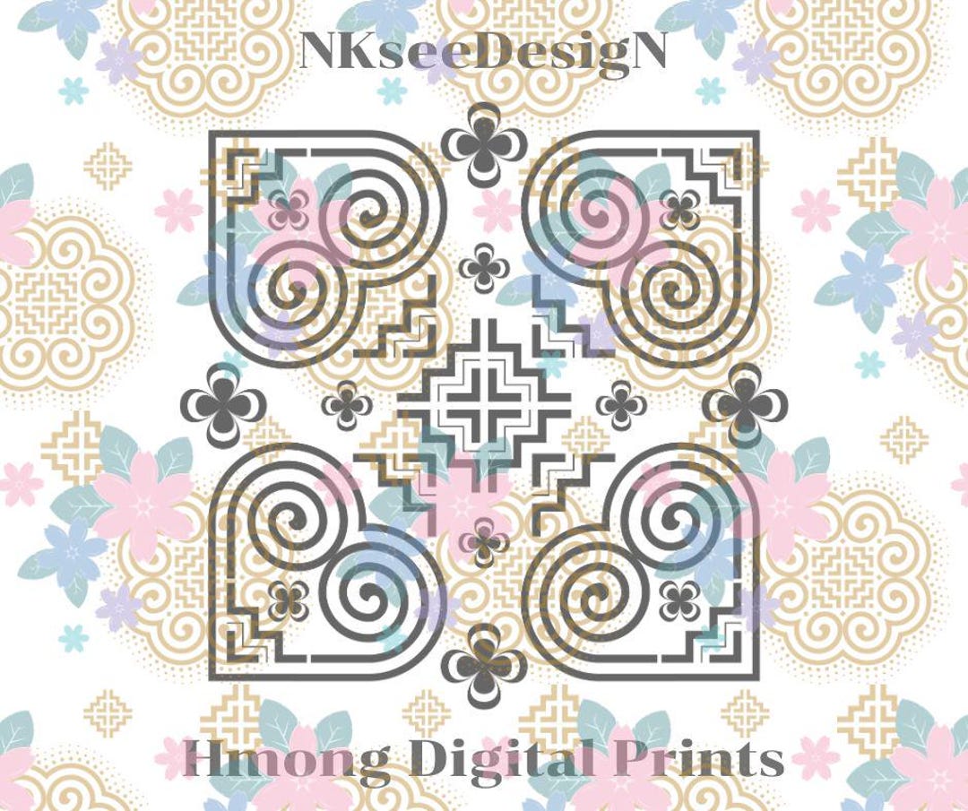 Hmong Pattern Design: Ethnic PNG, JPG, EPS (digital Download) - Etsy