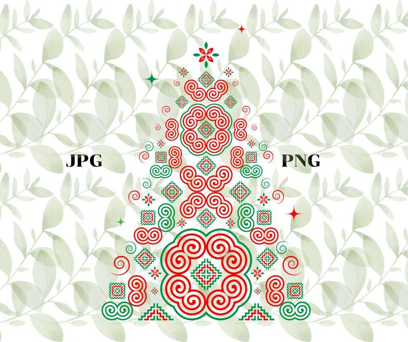 Hmong Design for Christmas, Hmong Christmas Tree Design, Hmong Pattern ...