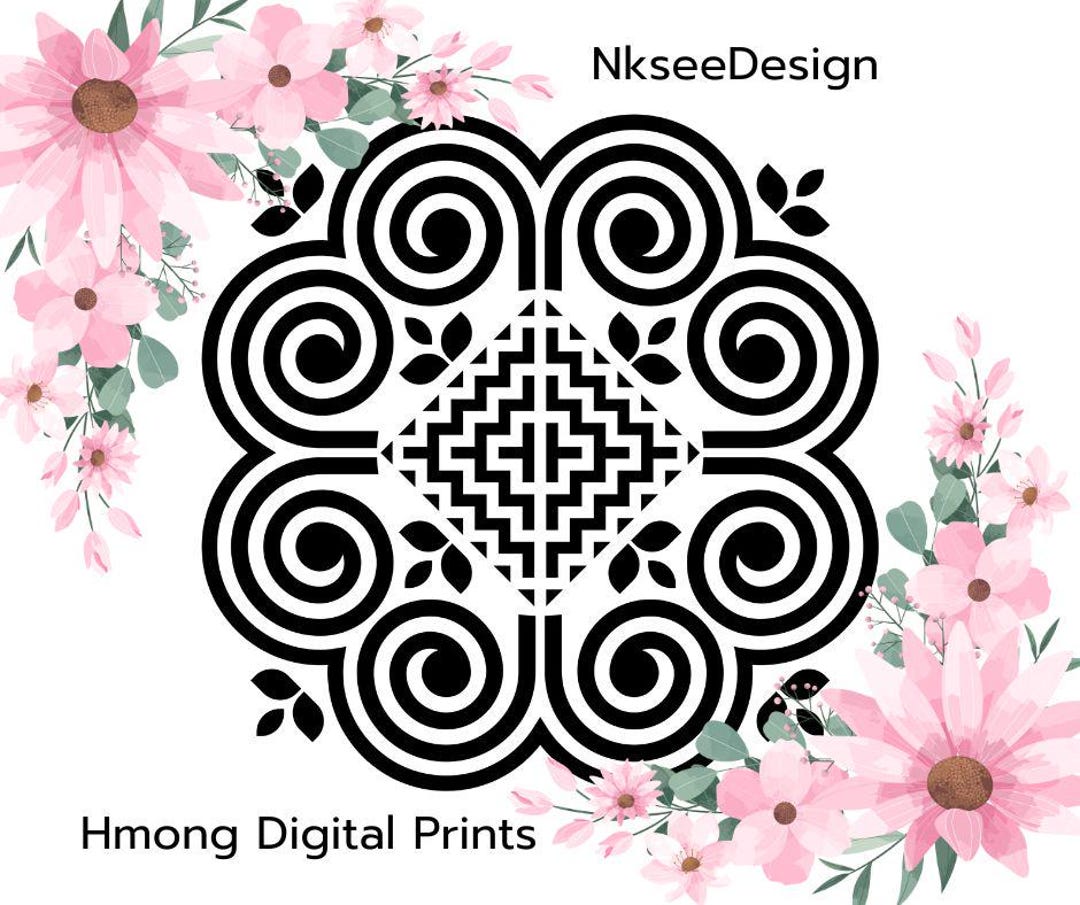 Hmong Ethnic Pattern Design (PNG, JPG, EPS Digital Download) - Etsy