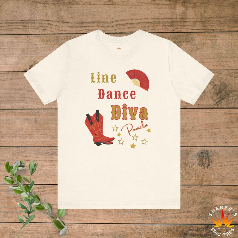 Personalized Line Dance Diva Shirt With Back Print, Country Dance Shirt ...
