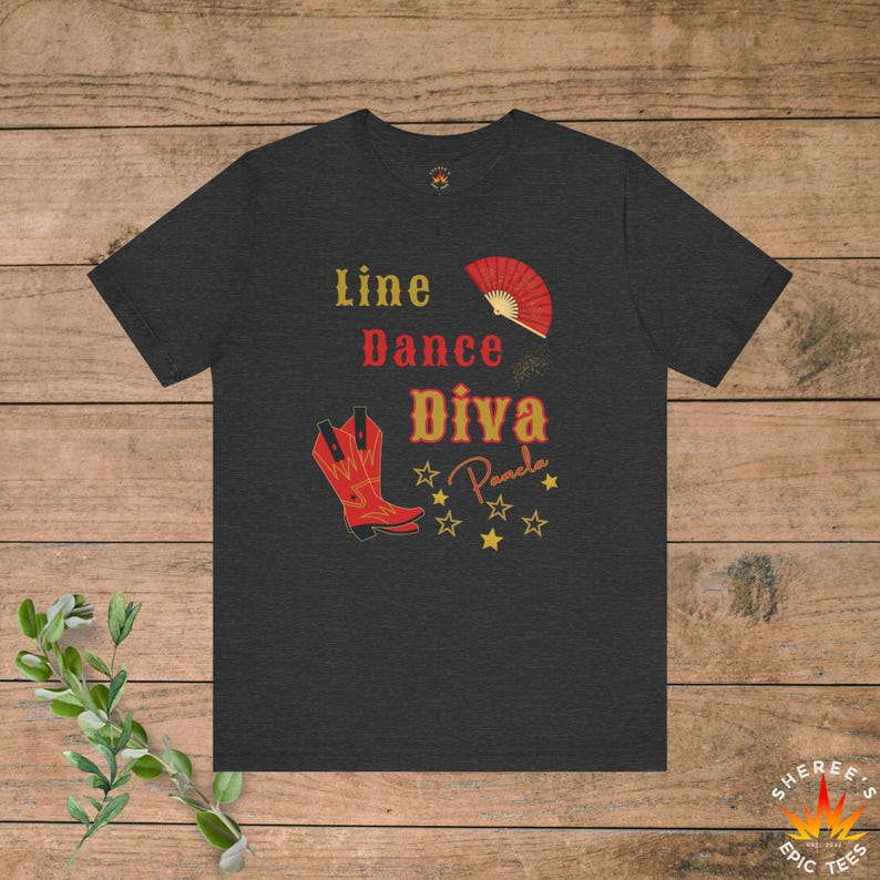 Personalized Line Dance Diva Shirt With Back Print, Country Dance Shirt ...
