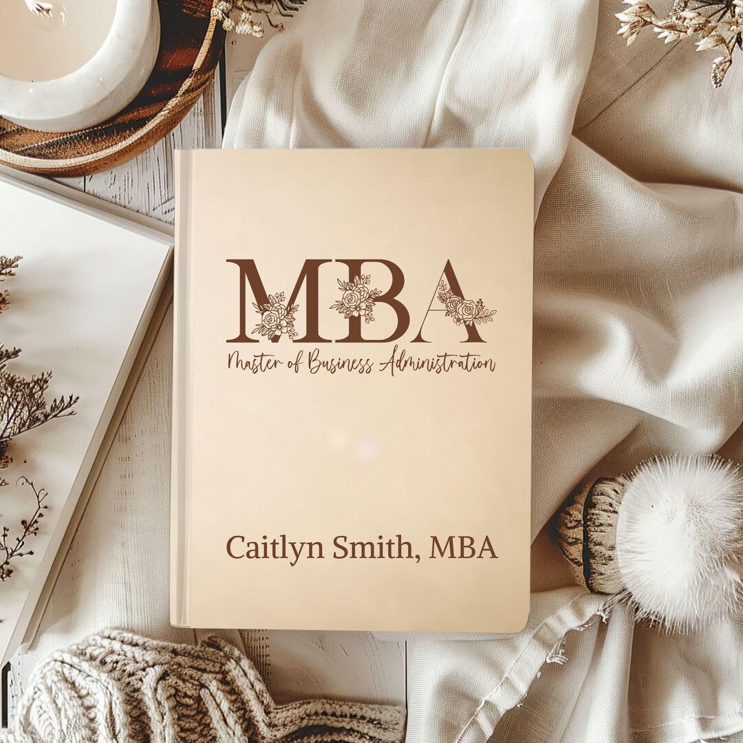 Personalized Gift for MBA, Custom Hardcover Journal, Business School ...