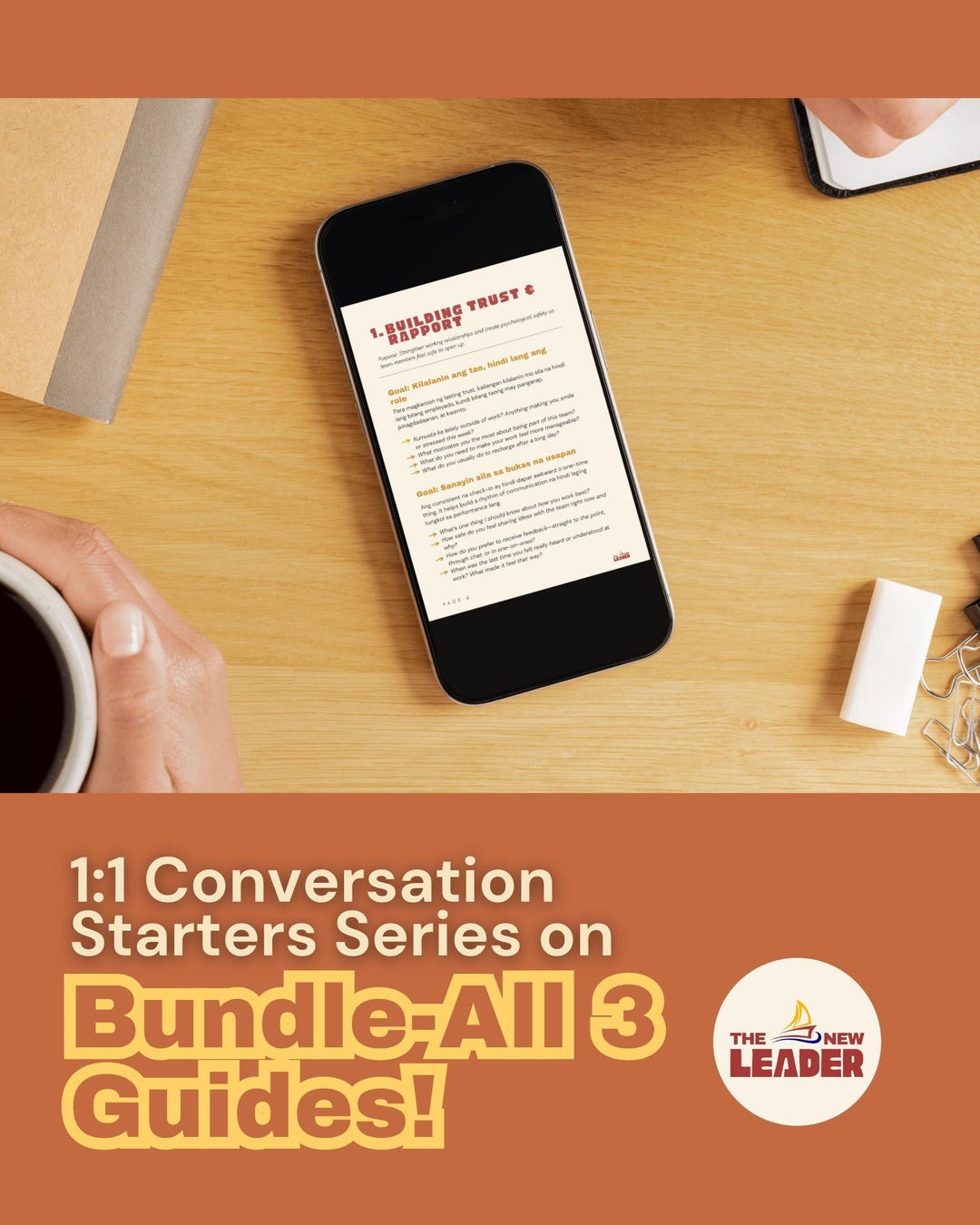 1-1 Conversation Starters (bundle-all 3 Guides): the New Leader's ...