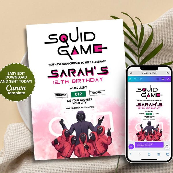 Squidgames Cards - Etsy