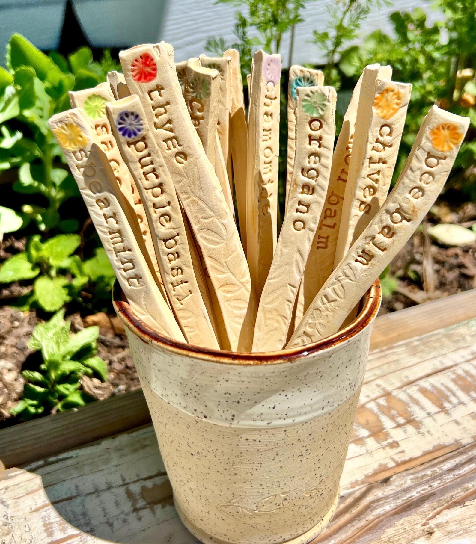 Custom Order Garden, Herb, Vegetable, Stake, Curved, Marker, Tag, Label ...