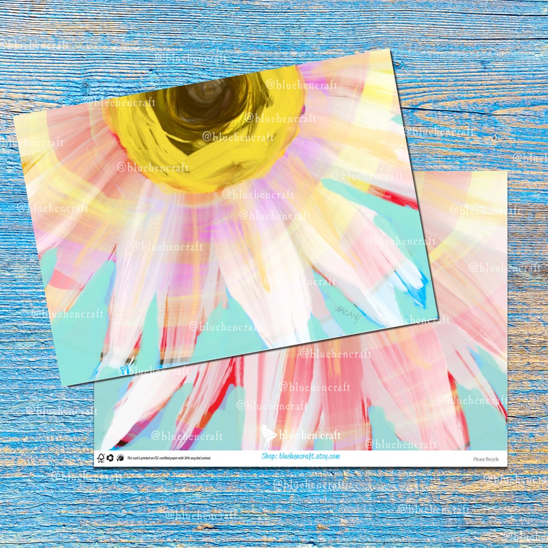 Bright Sunflower Colorful Note Cards, Greeting Cards - Etsy