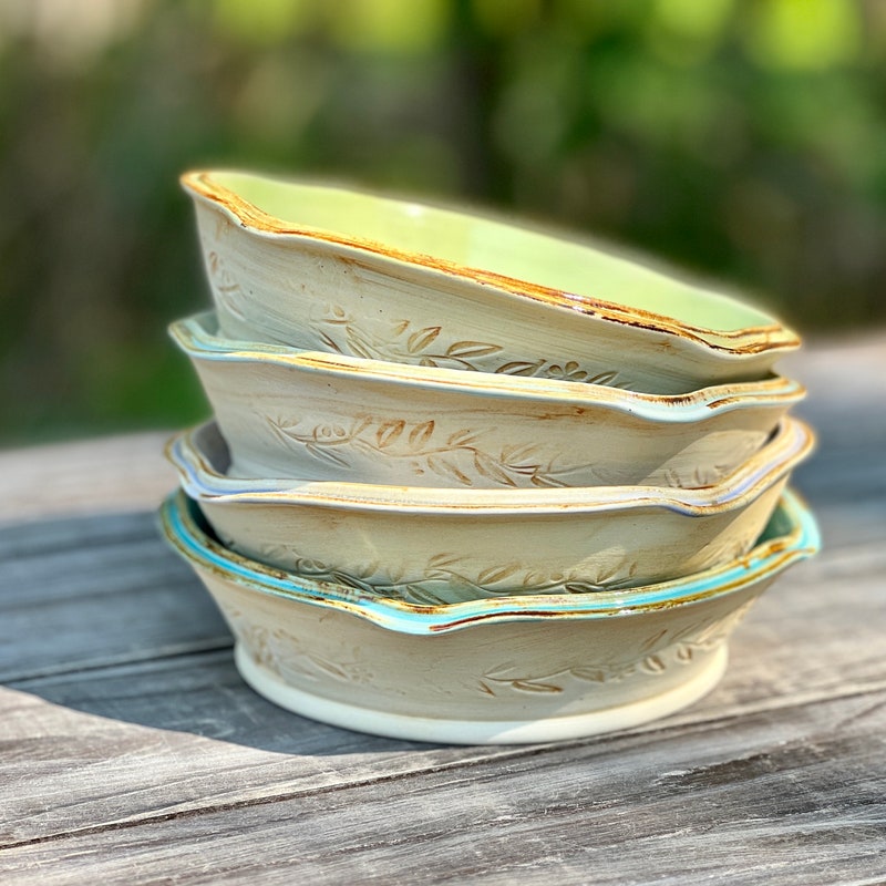 Colorful Dessert Plates - Etsy