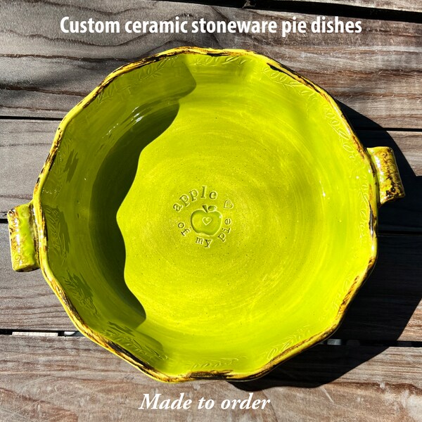 Ceramic Pie Plate - Etsy