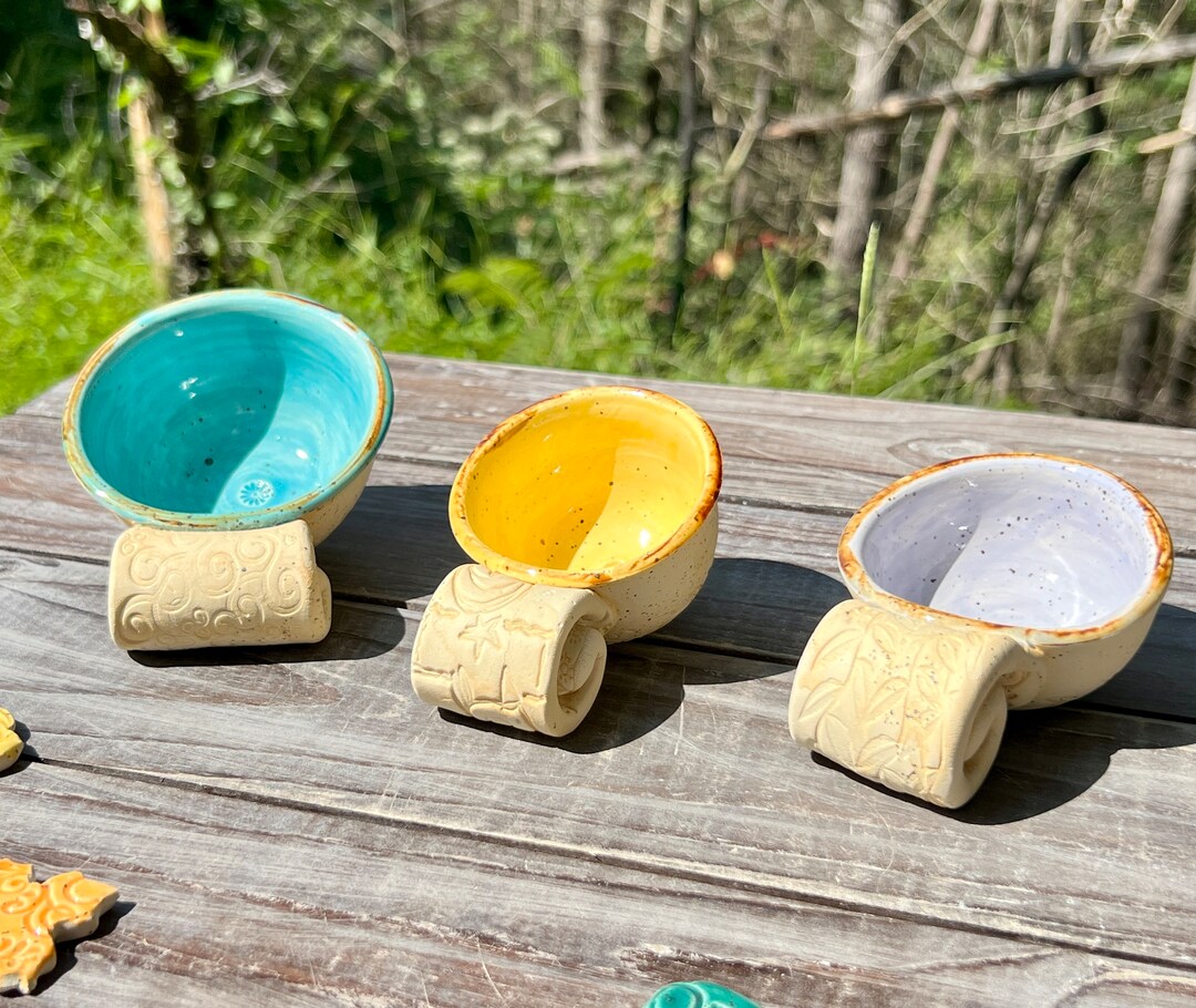 Ready-to-ship Ceramic Pottery Scoop Snacks, Nuts, Cereal, Oatmeal, Pet ...