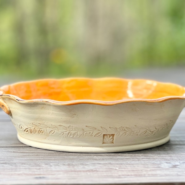 Ceramic Pie Dish - Etsy