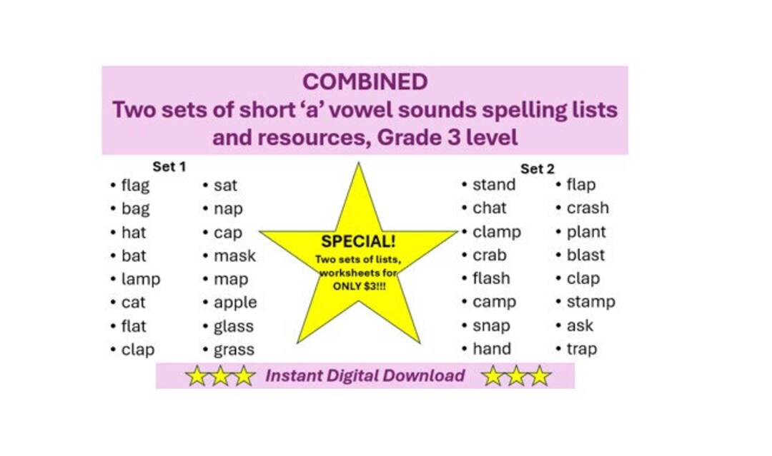 Grade 3 Printable Spelling Words, Spelling Worksheets, Spelling ...