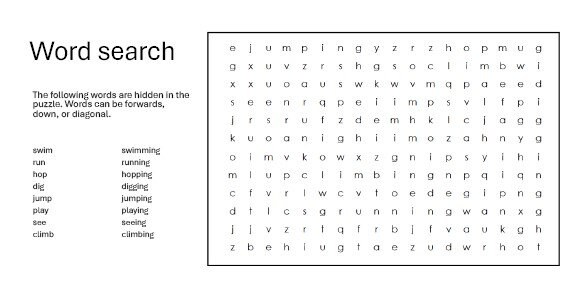 Spelling List: Starting Easy grade 3 10 Pages Printable Black and White ...