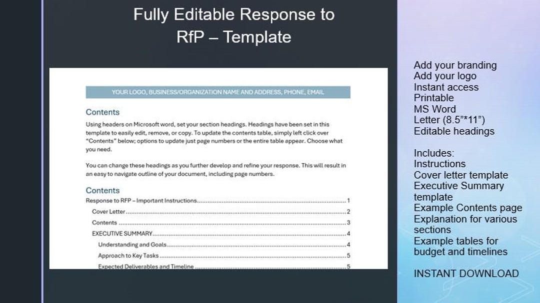 How to Respond to a Request for Proposal (RFP)| RFP Template Request ...