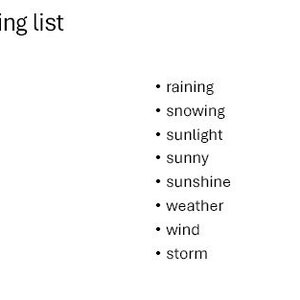Spelling List: Weather grade 3 10 Pages of Printable Black and White ...