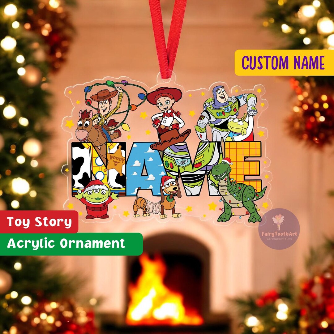 Personalized Disney Pixar Toy Story Christmas Ornament, Custom Name Toy ...