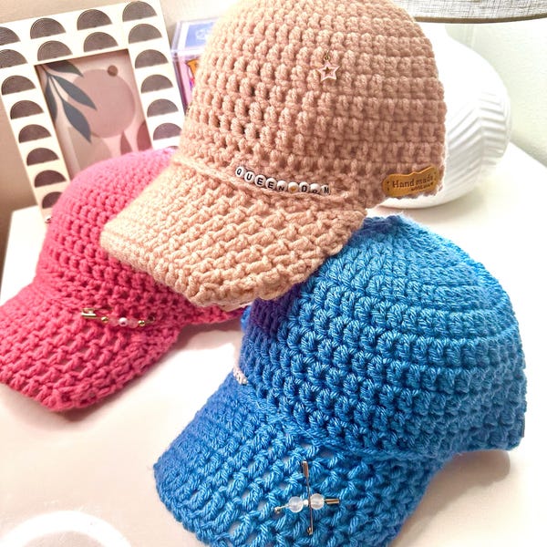 Crochet Baseball Cap - Etsy