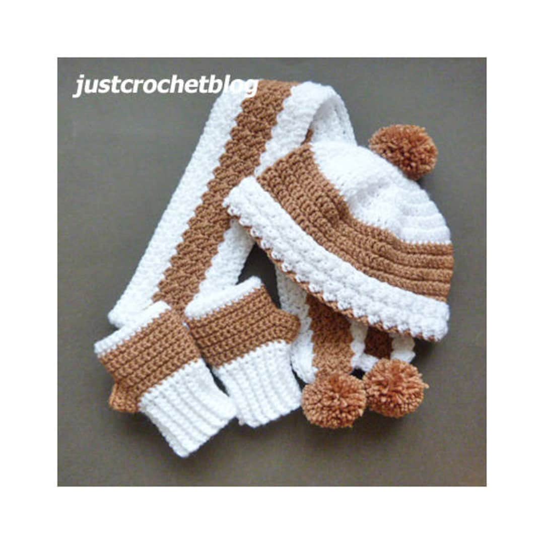 Crochet Winter Set Crochet Pattern DOWNLOAD 157BFJC - Etsy