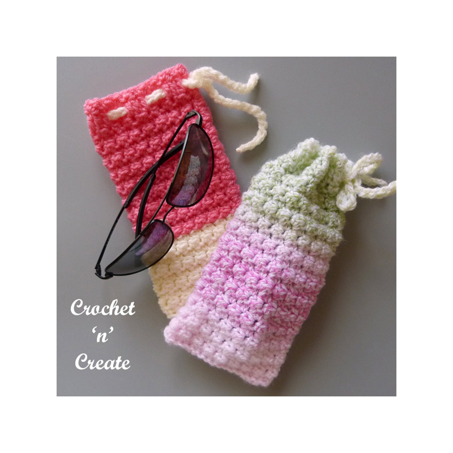 Crochet Sunglasses Case Crochet Pattern DOWNLOAD CNC412 - Etsy