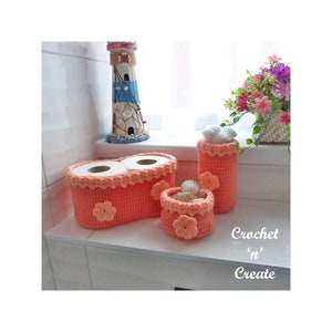 Crochet Sea Shell Bathroom Set Crochet Pattern DOWNLOAD - Etsy