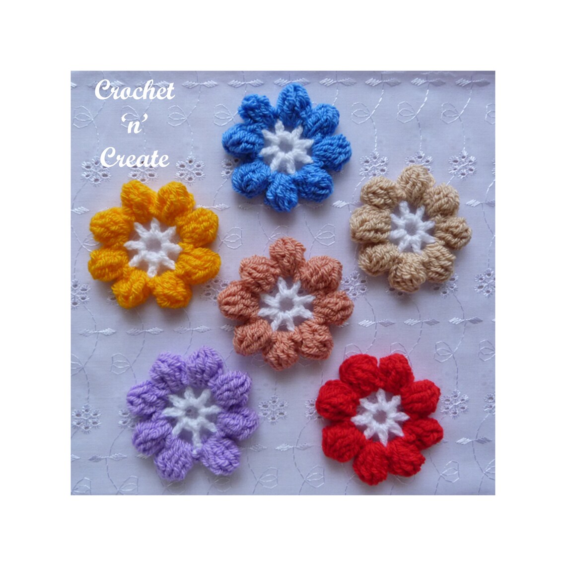 Crochet Spring Flower Crochet Pattern DOWNLOAD CNC237 - Etsy Canada
