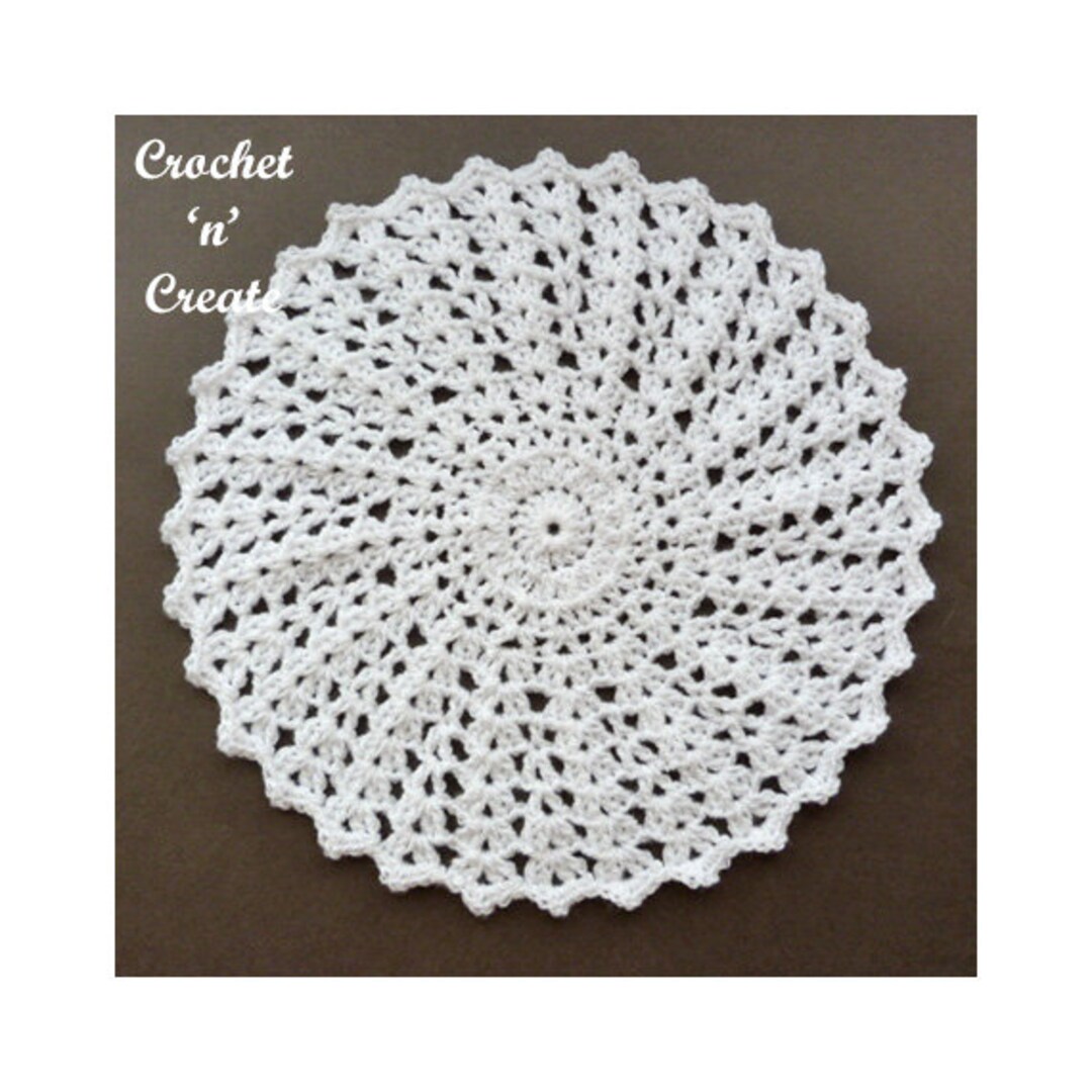 Crochet Shell Doily Crochet Pattern DOWNLOAD CNC115 - Etsy UK