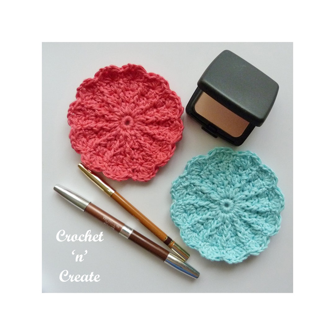 Crochet Makeup Remover Pad Crochet Pattern DOWNLOAD CNC293 - Etsy