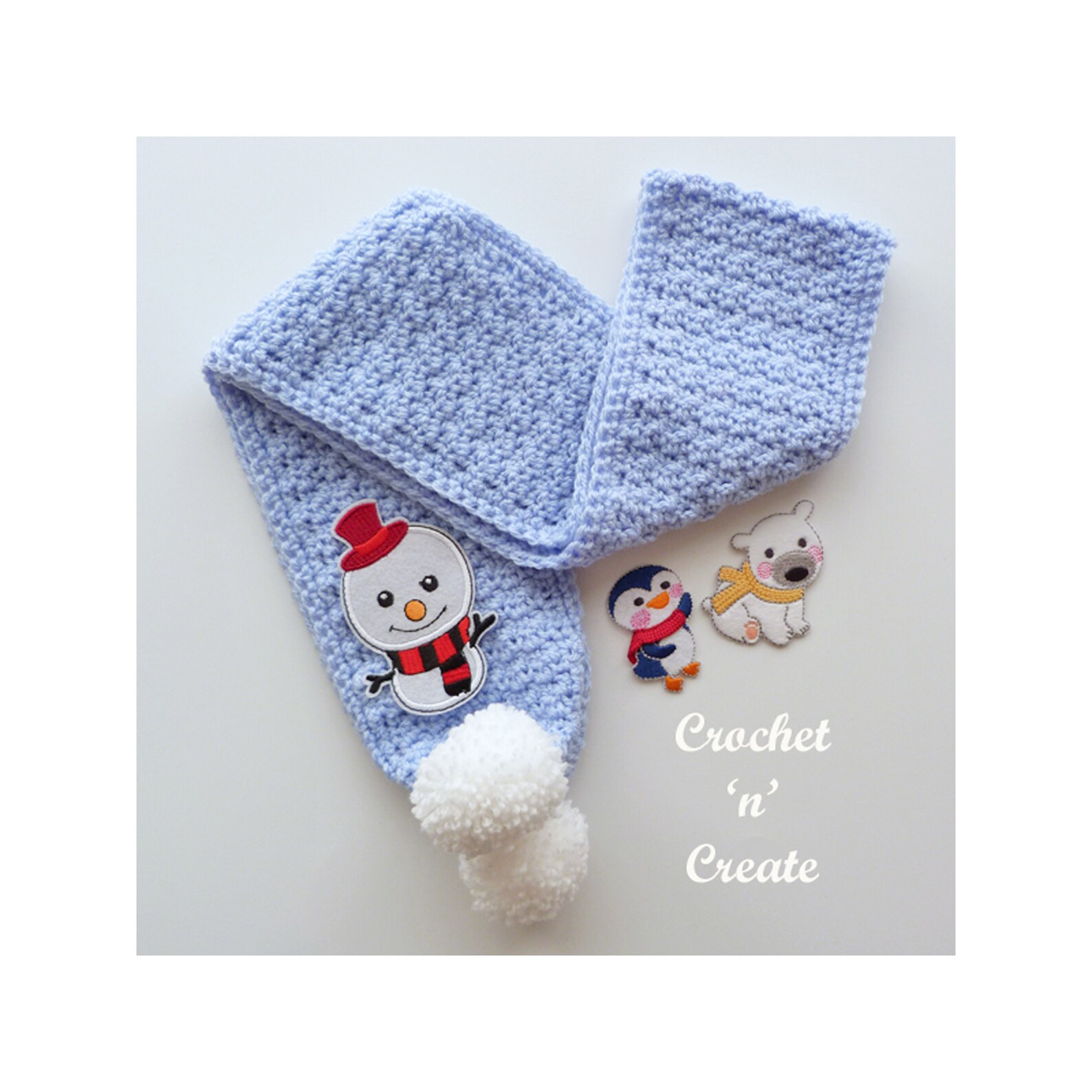 Crochet Childs Scarf Set Crochet Pattern DOWNLOAD CNC317 - Etsy