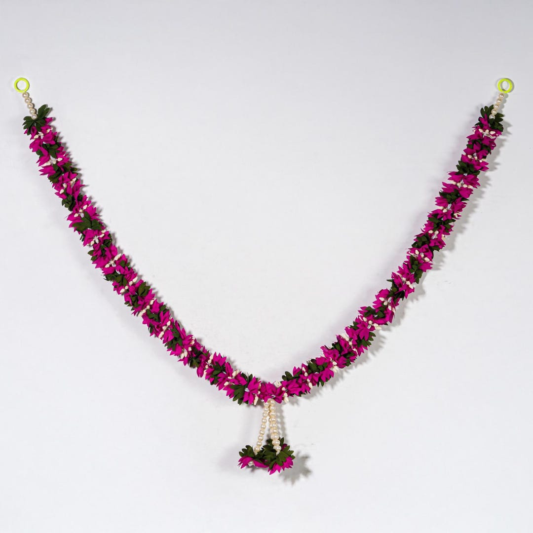Artificial Flower Mala Garland for Photo Frames and Pooja Decoration ...