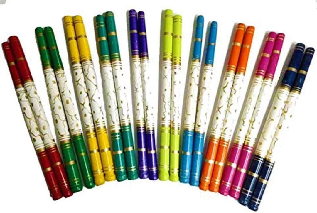 Wooden Navratri Dandiya Sticks Pair -dandiya Sticks for Wedding ...