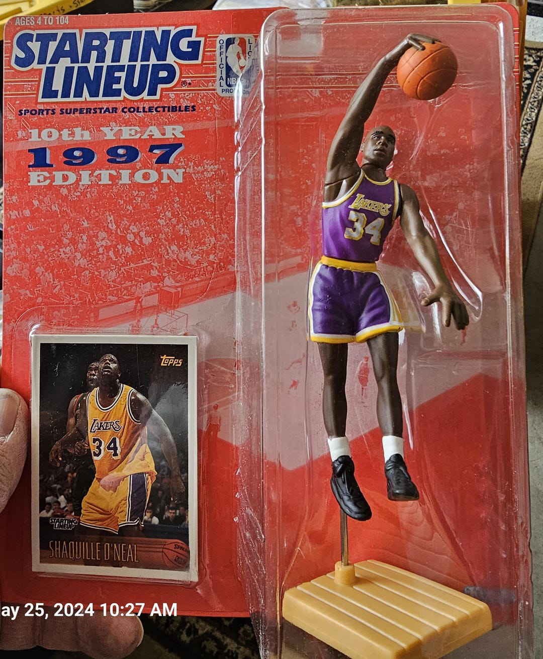 NBA Starting Lineups - Shaquille O'neil Lakers 1997 10th Year Edition ...