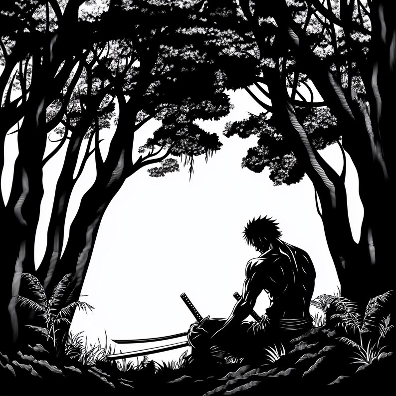 One Piece,roronoa Zoro Svg,dxf,laser Engraving - Etsy Australia