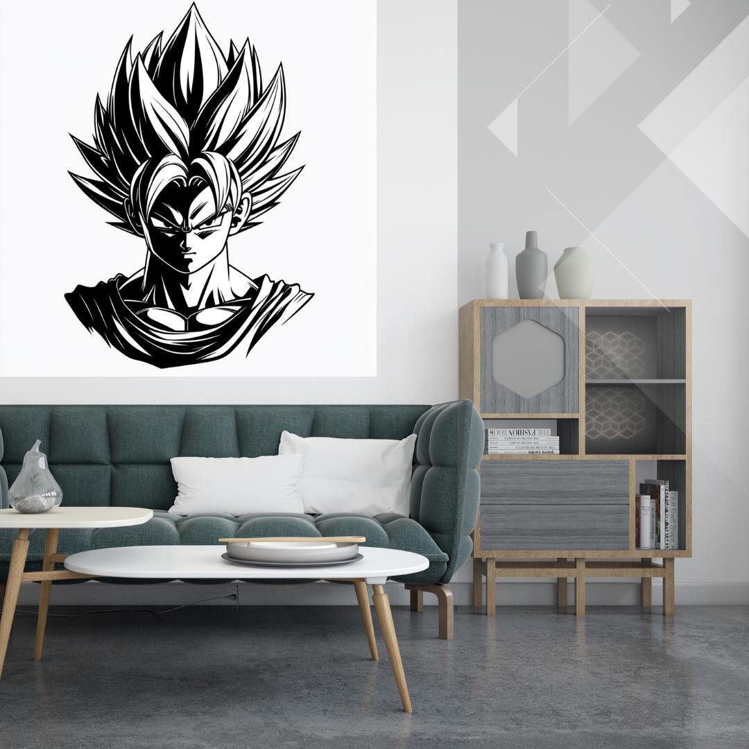 Goku SVG File, for Laser Cutting, Wall Art for Home Decoration - Etsy UK