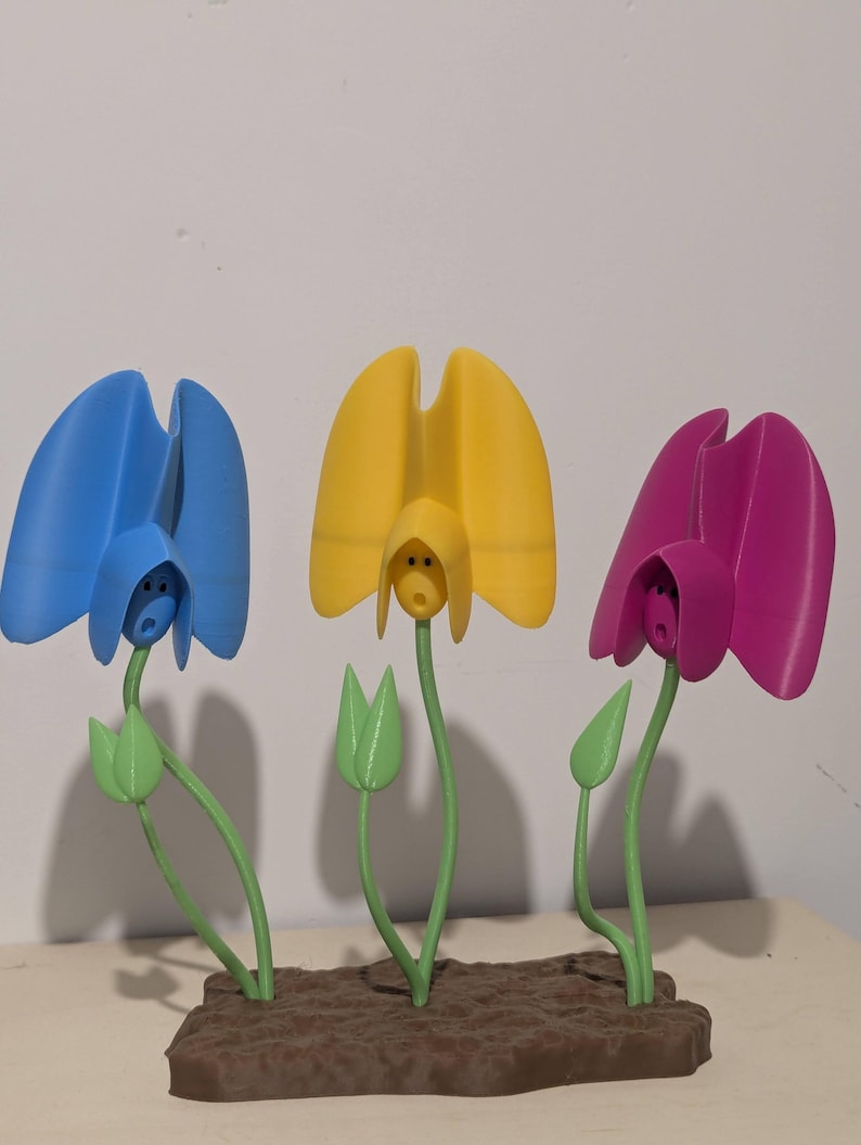 3D Printing Files Singing Flowers Alice in Wonderland - Model 3MF/STL ...