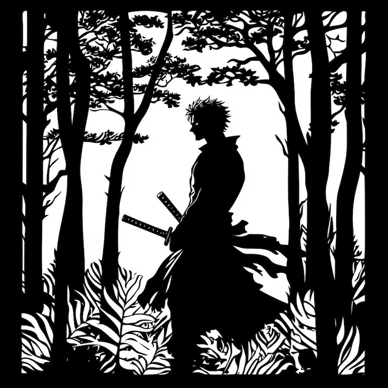 One Piece,roronoa Zoro Svg,dxf,laser Engraving - Etsy Australia