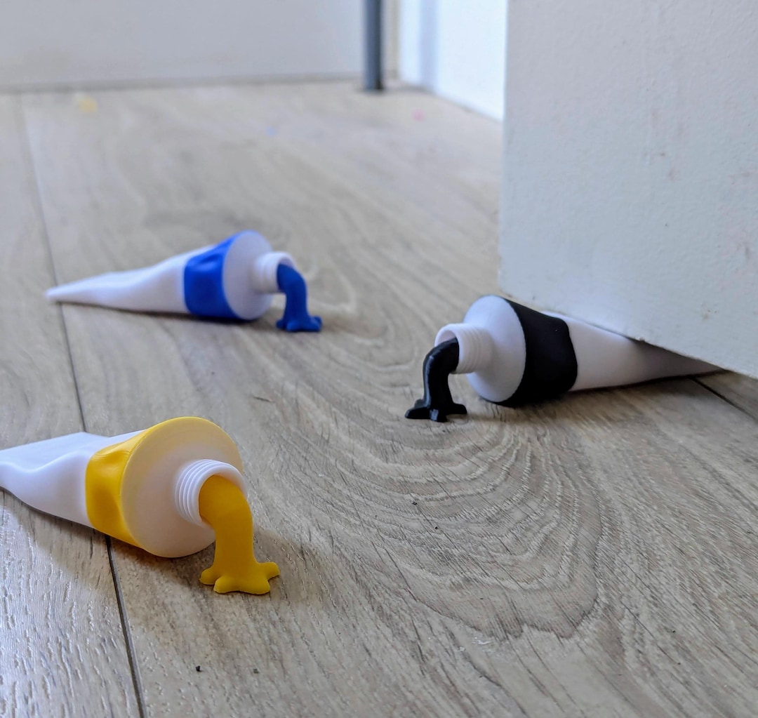 STL File Paint Tube Doorstop – 3D Printing – Original Decoration to ...