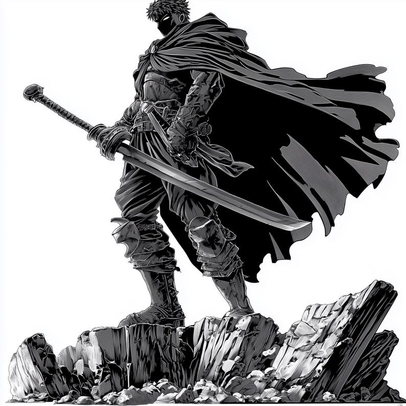 Berserk Digital File SVG for Laser Engraving, Custom Cutting, Berserk ...