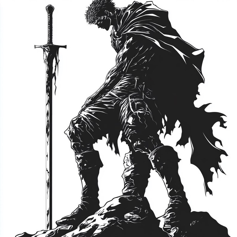Berserk Digital File SVG for Laser Engraving, Custom Cutting, Berserk ...