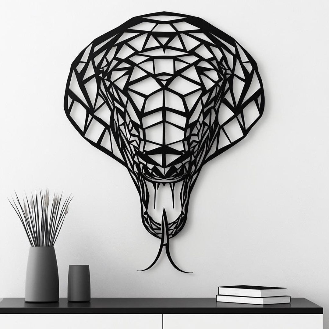 Wall Art, Snake, Laser Cutting, Laser Engraving, SVG, DXF, PNG, Wall ...