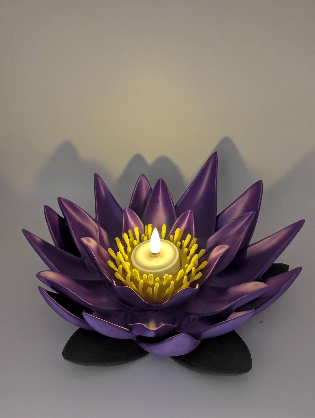 Lotus Flower STL File for 3D Printing - Lotus Candle Holder 3D Model ...