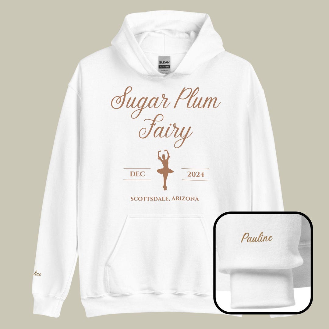 Personalized Nutcracker Ballet Hoodie: Sugar Plum Fairy Gift - Etsy