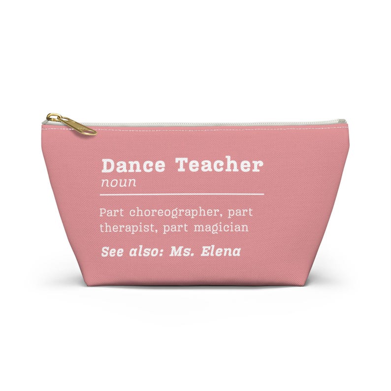 Custom Dance Teacher Gift Pouch, Funny Definition Makeup Bag - Etsy