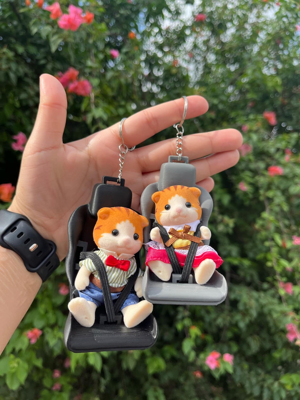 Sylvanian Families Calico Critters Car Seat Keychain - Etsy