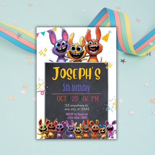 Smiling Critters Birthday - Etsy