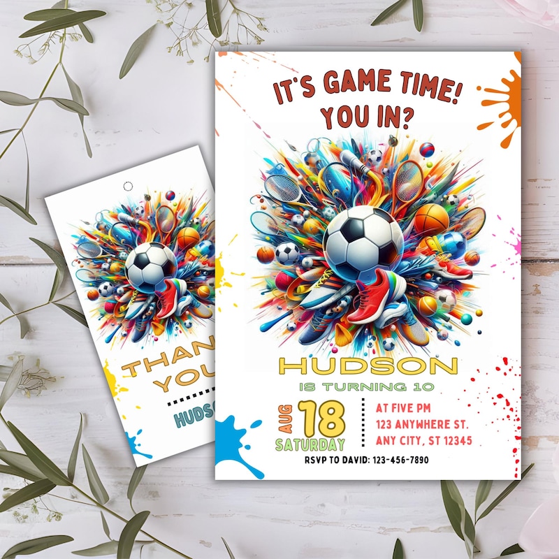 Sports Flyer Theme Party - Etsy UK