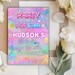 Editable Pop Star Birthday Party Invitation, Glow Singing Music Party ...