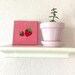 Mini Strawberry Canvas Painting - Etsy